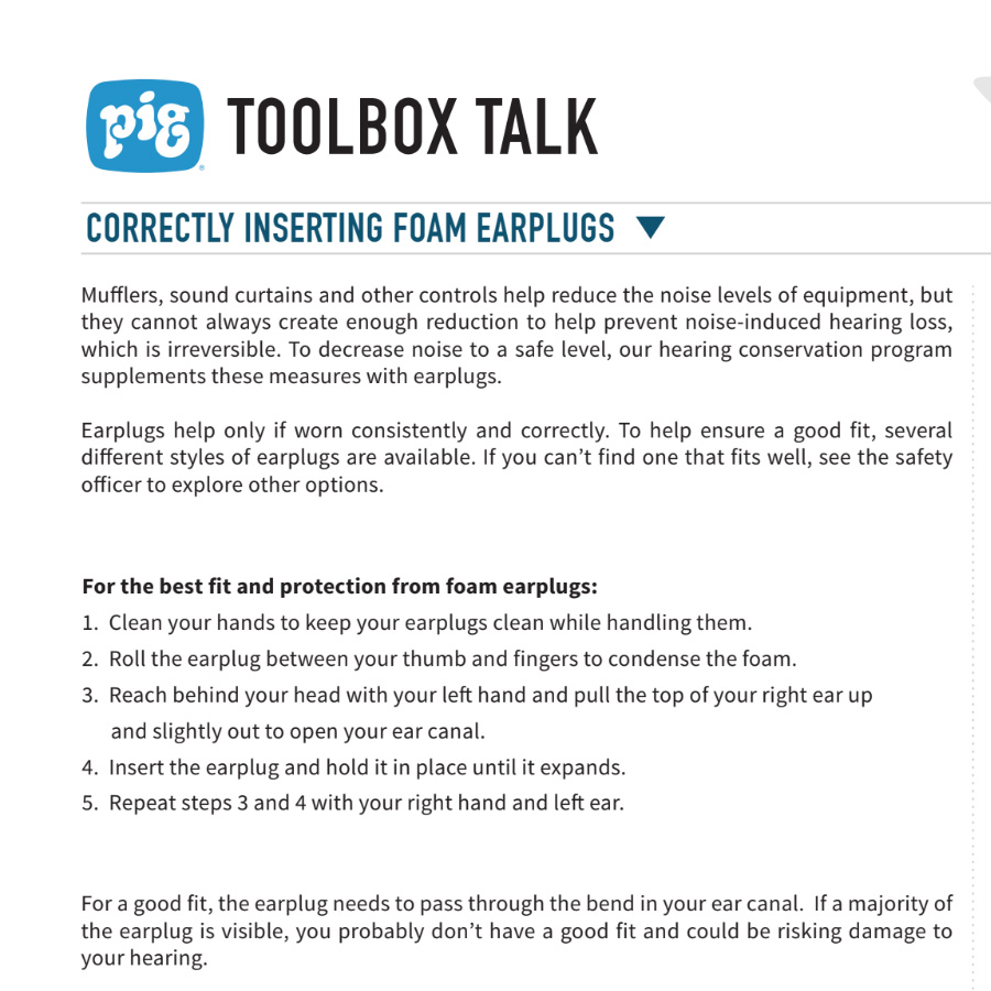 Head Protection Safety Toolbox Talk