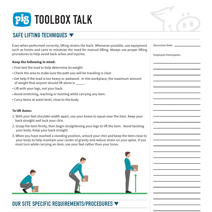 Safe Lifting Procedures